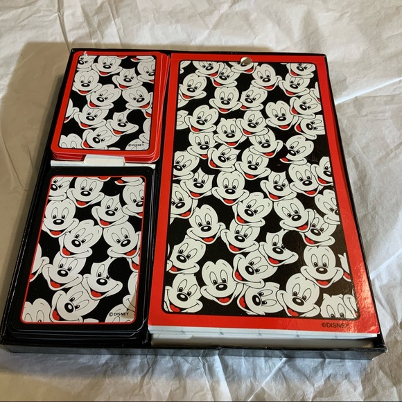 Disney | Games | Mickey Mouse Playing Cards Set Vintage Collectible ...